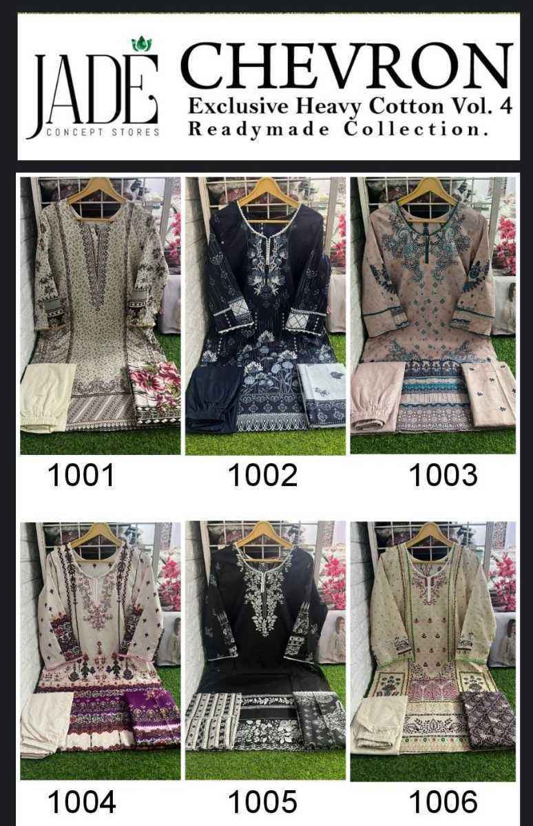Jade Chevron Vol 4 Readymade Suits Latest Catalog Wholesale Online Price