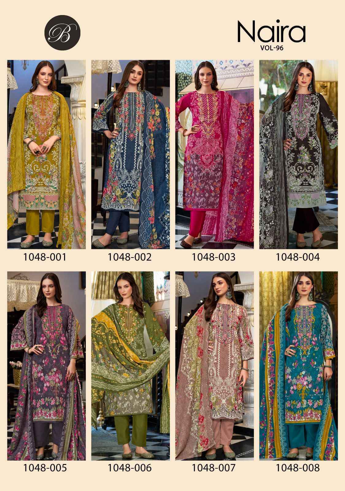 Belliza Designer Naira Vol 96 Suits Wholesale Price