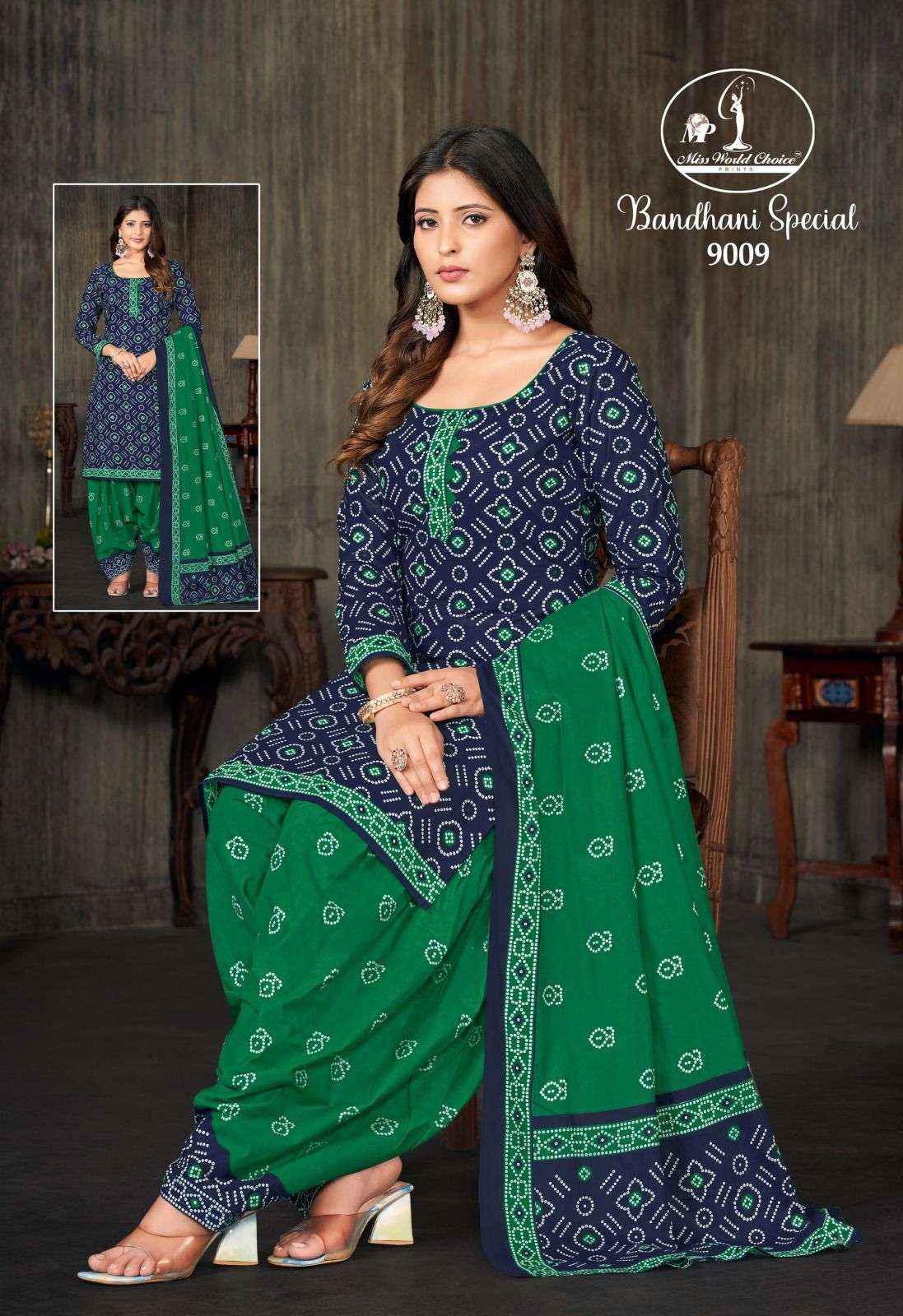 MISS WORLD CHOICE BANDHANI SPECIAL VOL 9 PATIYALA SUITS