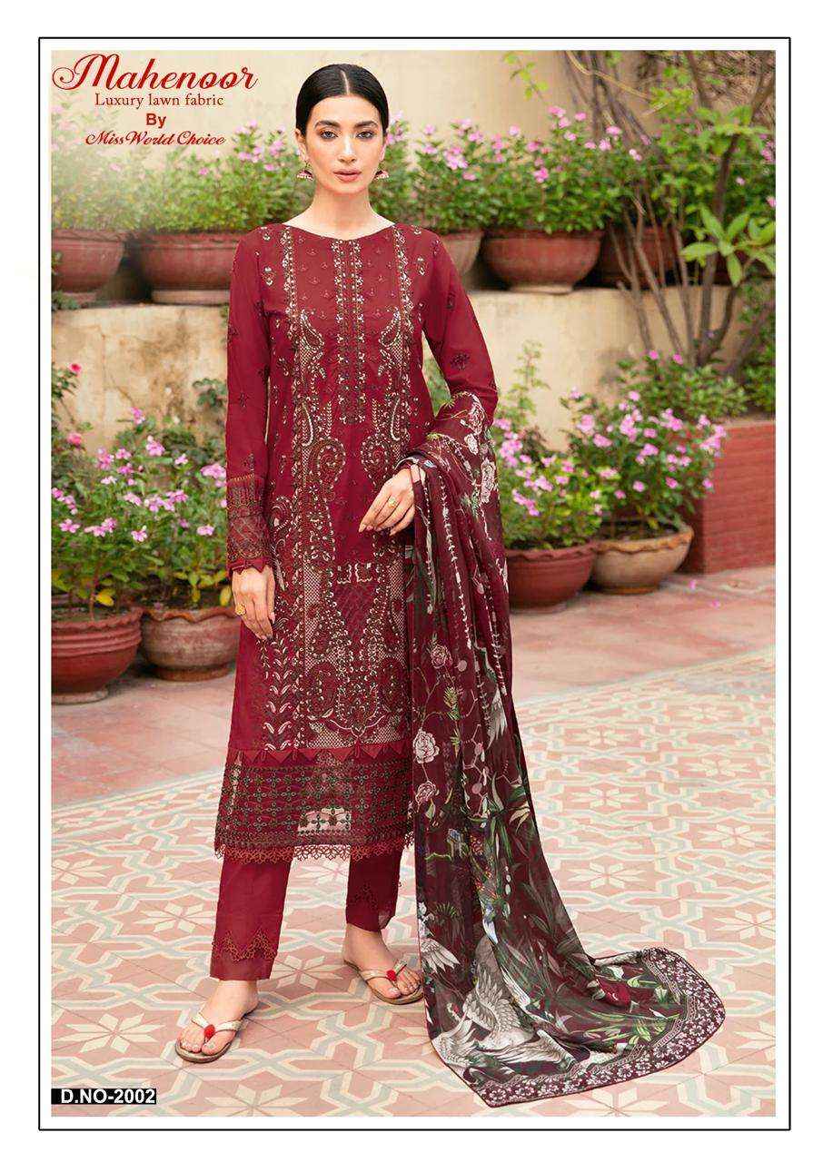 MISS WORLD CHOICE MAHENOOR VOL 2 LADIES SUIT LETEST CATALOG