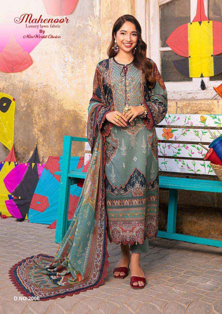 MISS WORLD CHOICE MAHENOOR VOL 2 LADIES SUIT LETEST CATALOG
