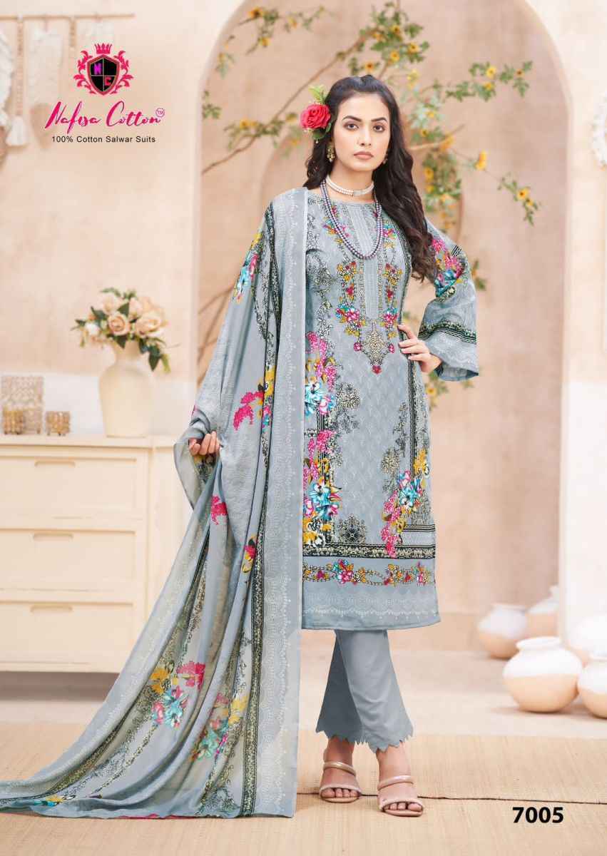 Nafisa Cotton Mahera Karachi Suits Vol 7 Cotton Dress Material 6 pcs ...
