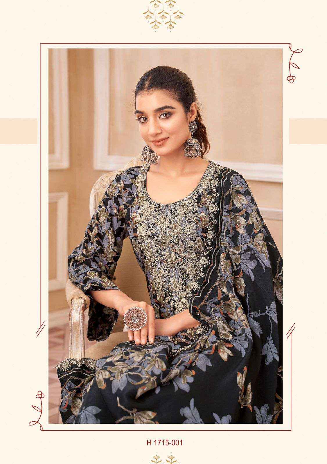Alok Suit Black Diamond Edition 3 Pure Rayon Dress Material