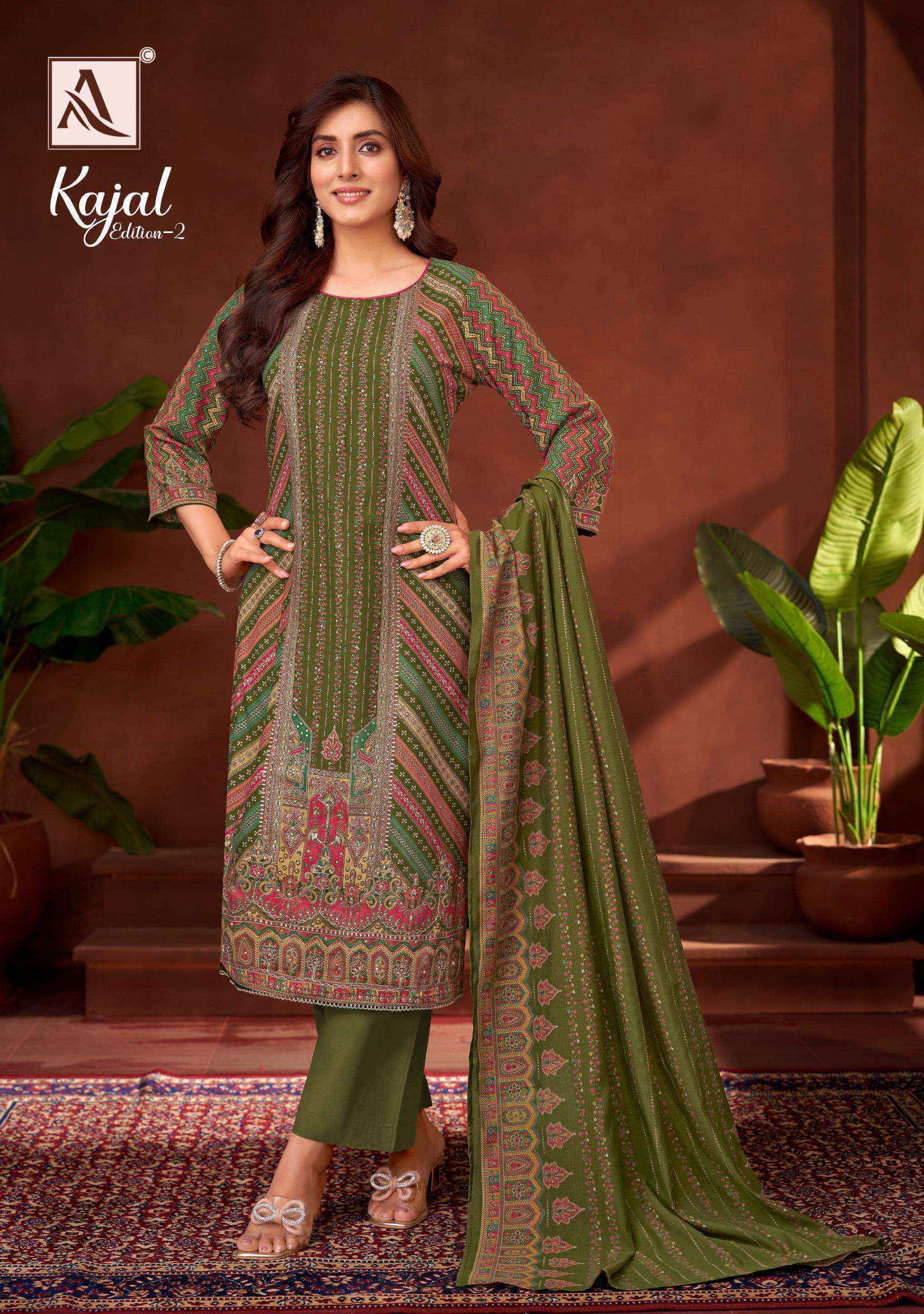 Alok Suits Kajal Vol 2 Viscose Rayon Dress Material