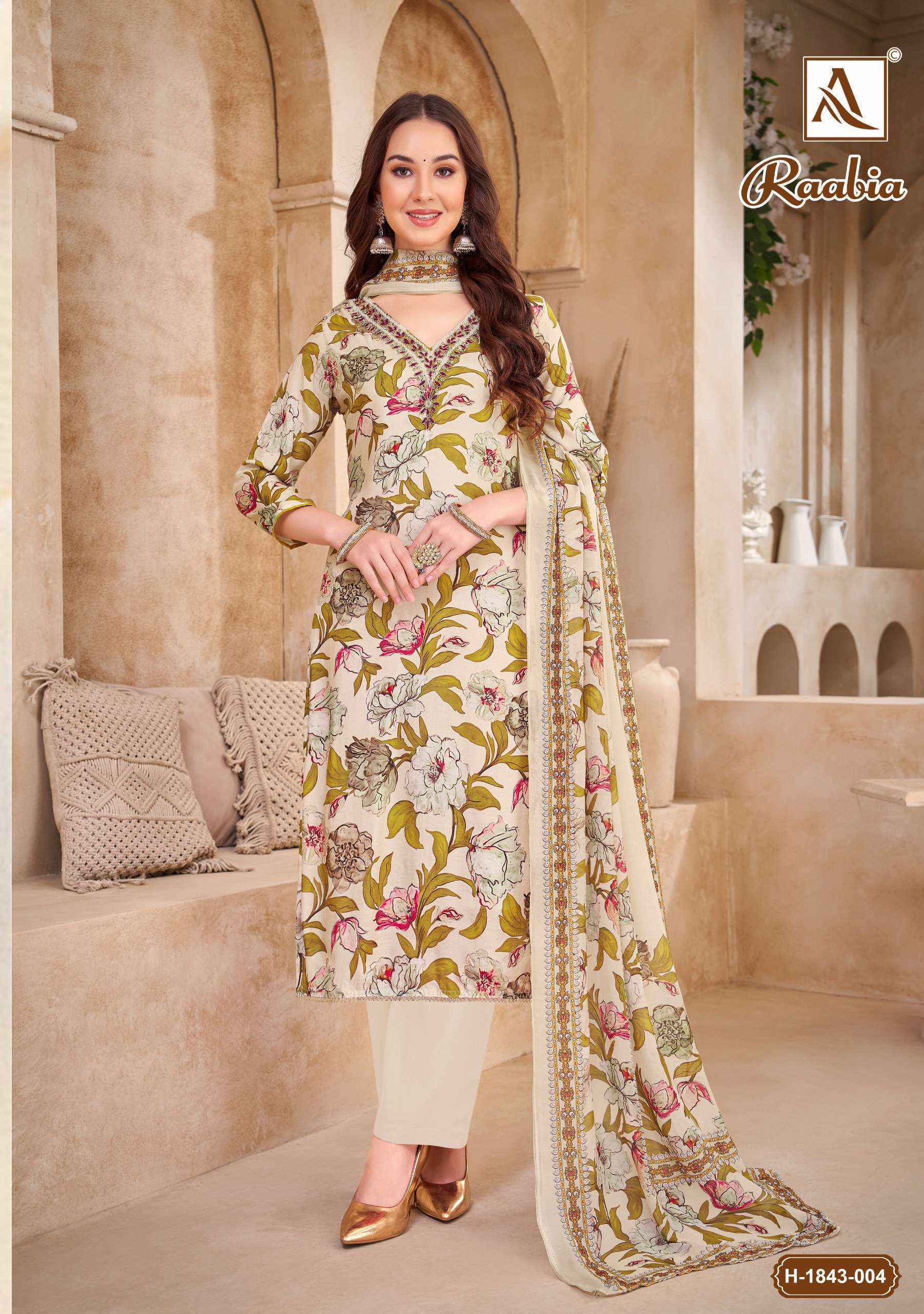 Alok Suits Raabia Viscouse Musline Dres Material