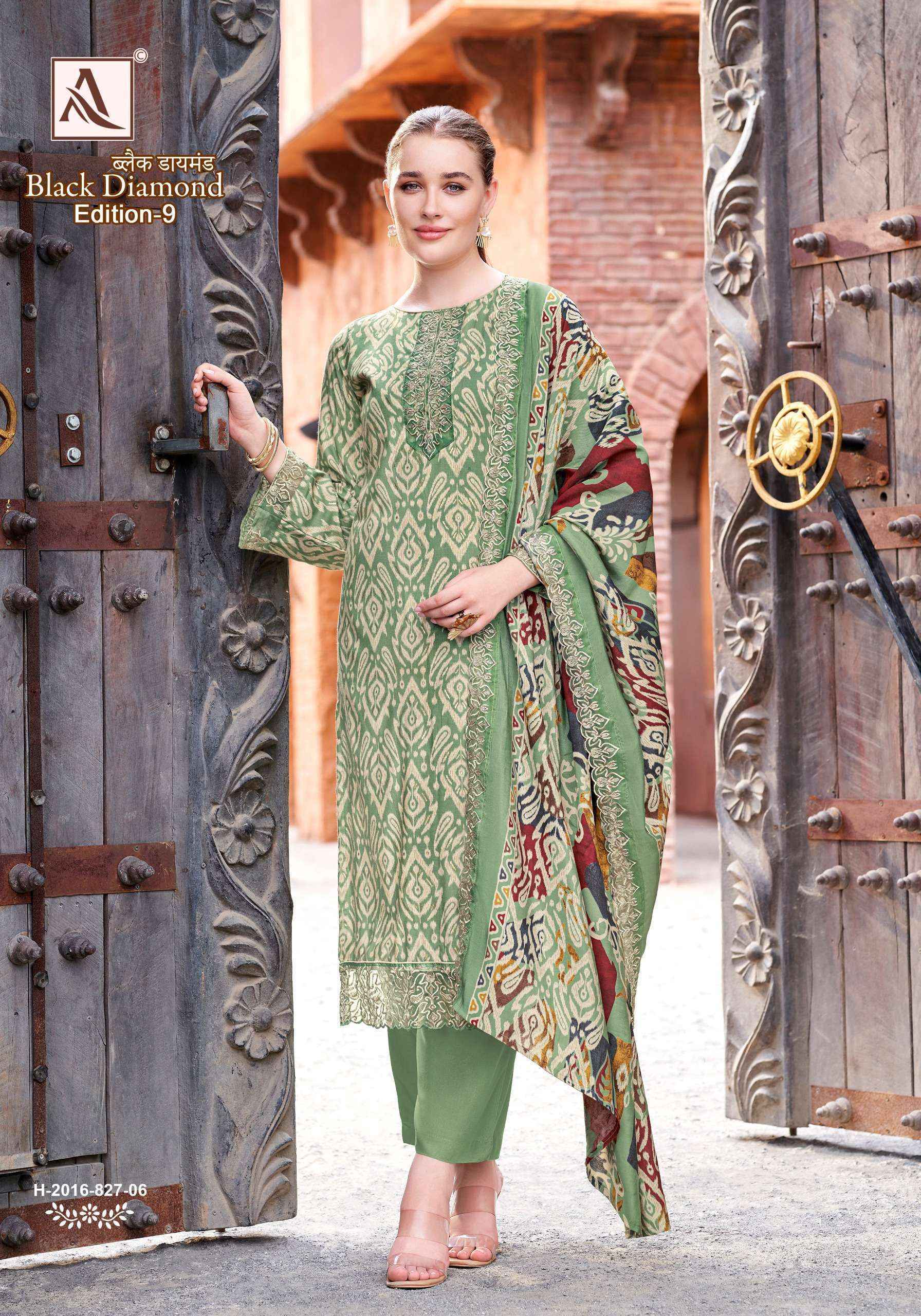 Alok Black Diamond Edition 9 Rayon Dress Material Wholesale Surat
