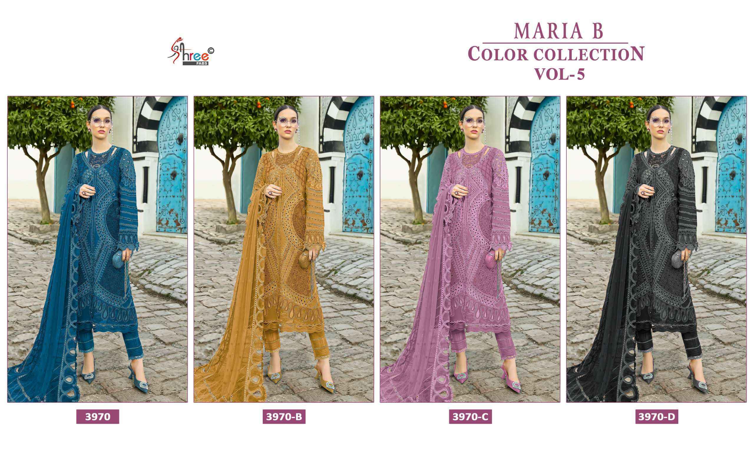 Shree Fabs Maria B Colour Collection Vol 5 Cotton Pakistani Dress Material