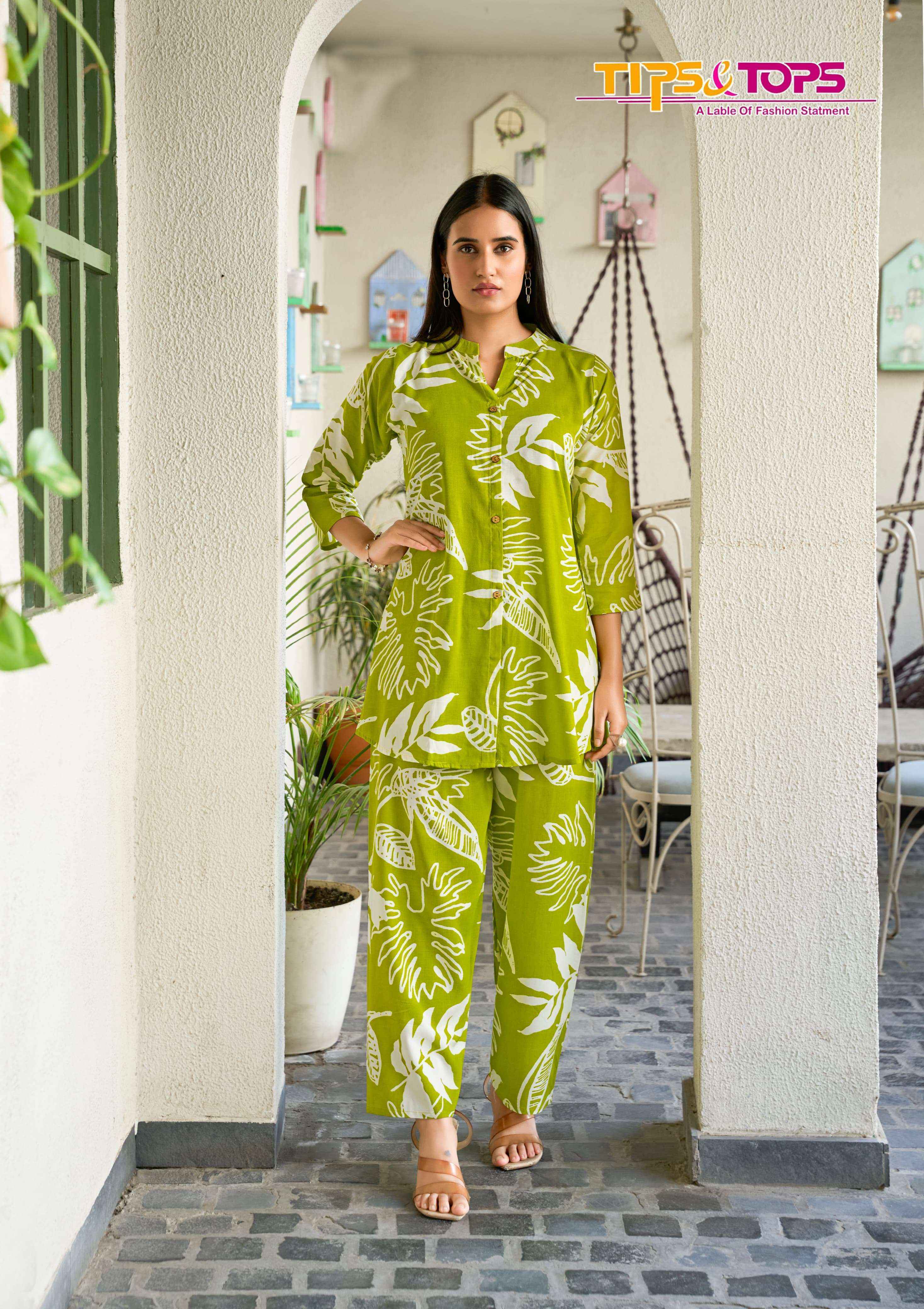 Tips & Tops Fashion Beats Vol 12 Reyon Co ord Set 6 pcs Catalogue