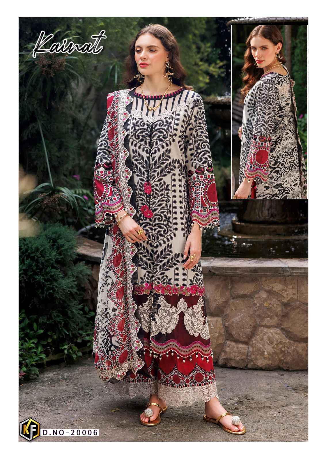 Keval Fab Kainat Vol 20 Lawn Cotton Pakistani Suit Wholesale Price