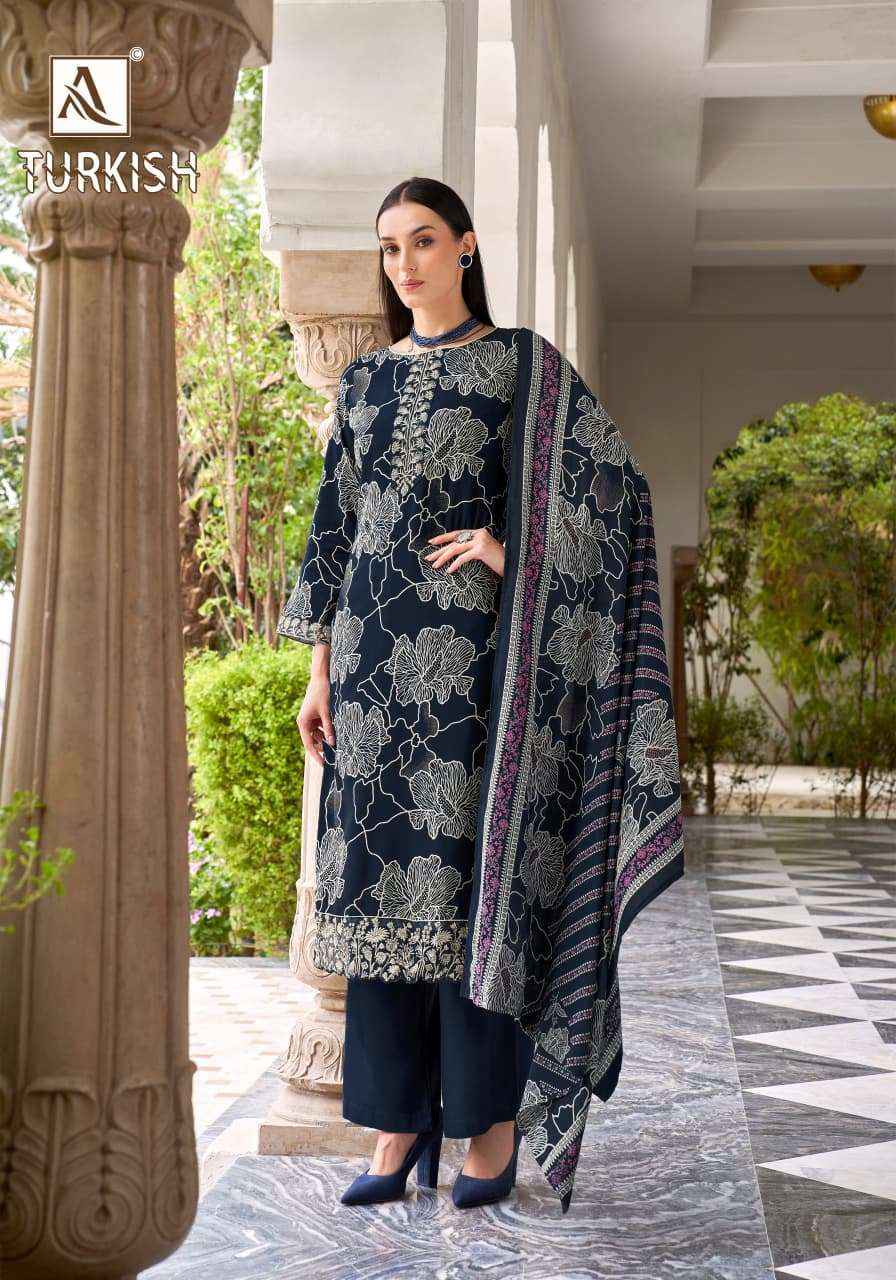 Alok Suit Turkish Fancy Rayon Salwar Suit Catalog Wholesalers