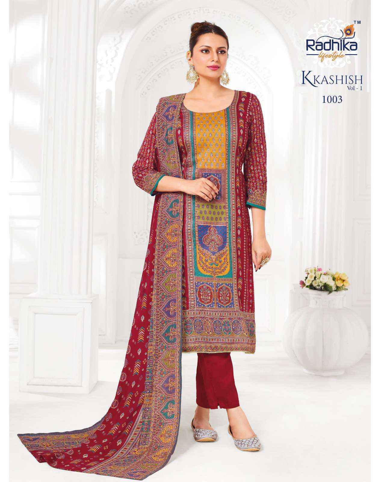 Radhika Lifestyle Kkashish Vol 1 Jam Satin Readymade Suit - Surat ...
