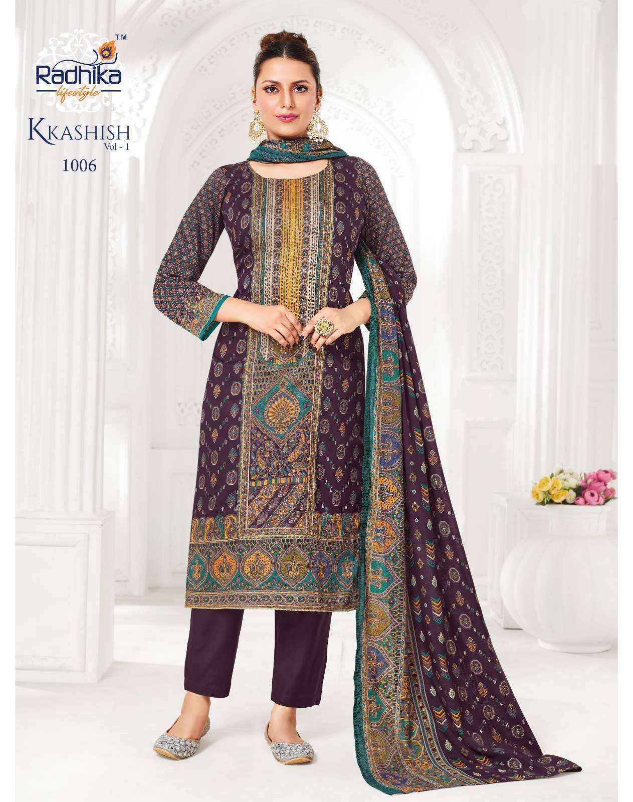 Radhika Lifestyle Kkashish Vol 1 Jam Satin Readymade Suit - Surat ...