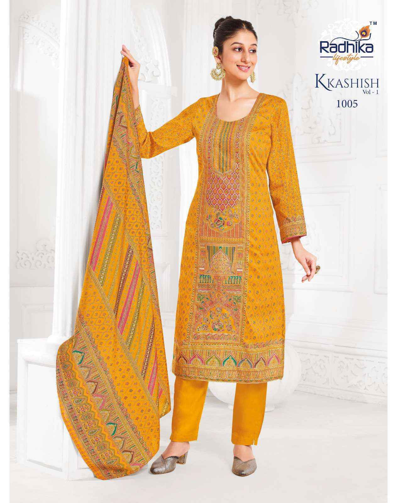 Radhika Lifestyle Kkashish Vol 1 Jam Satin Readymade Suit - Surat ...