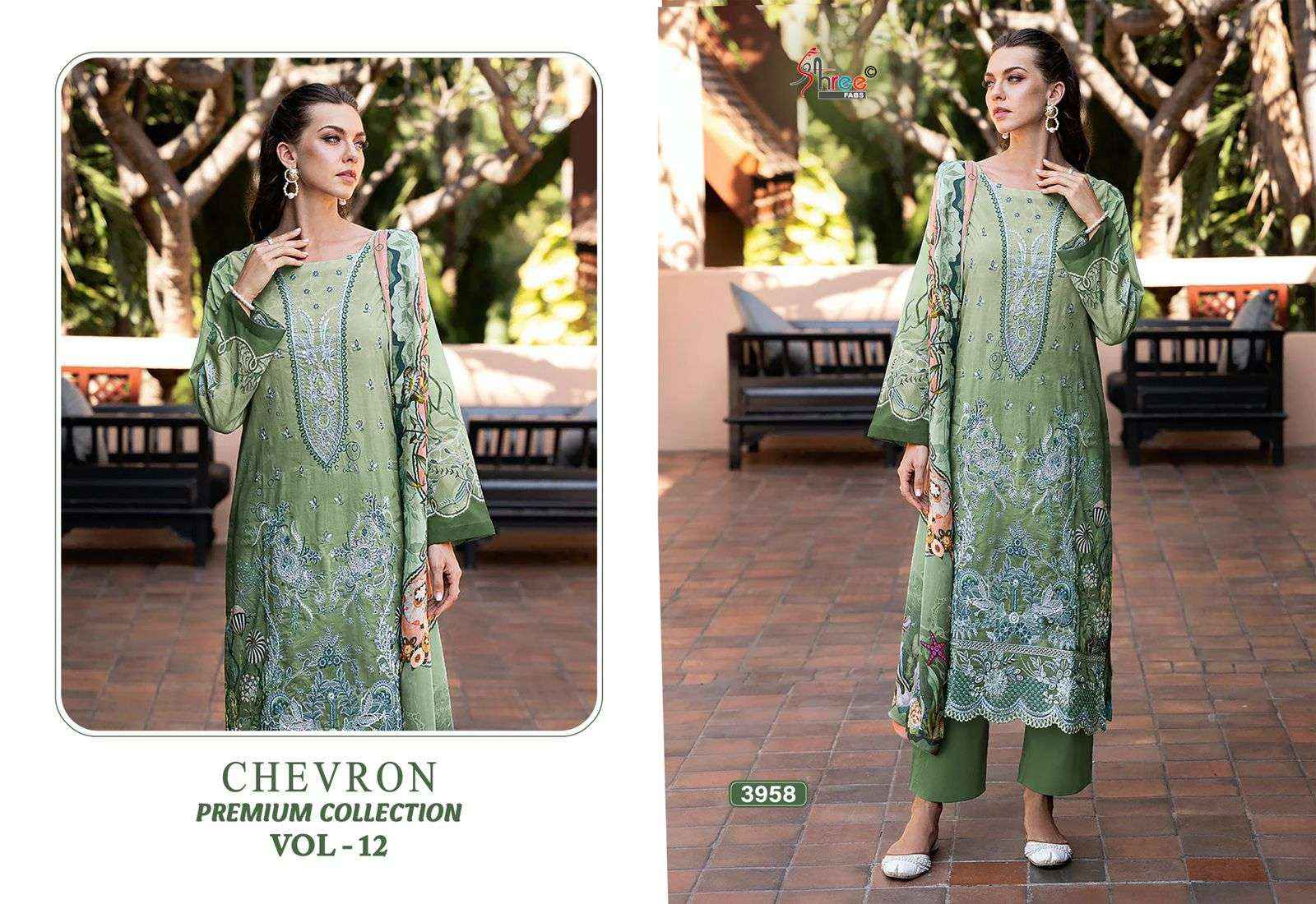 Shree Fabs Chevron Premium Collection Vol 12 Cotton Pakistani Suit New ...