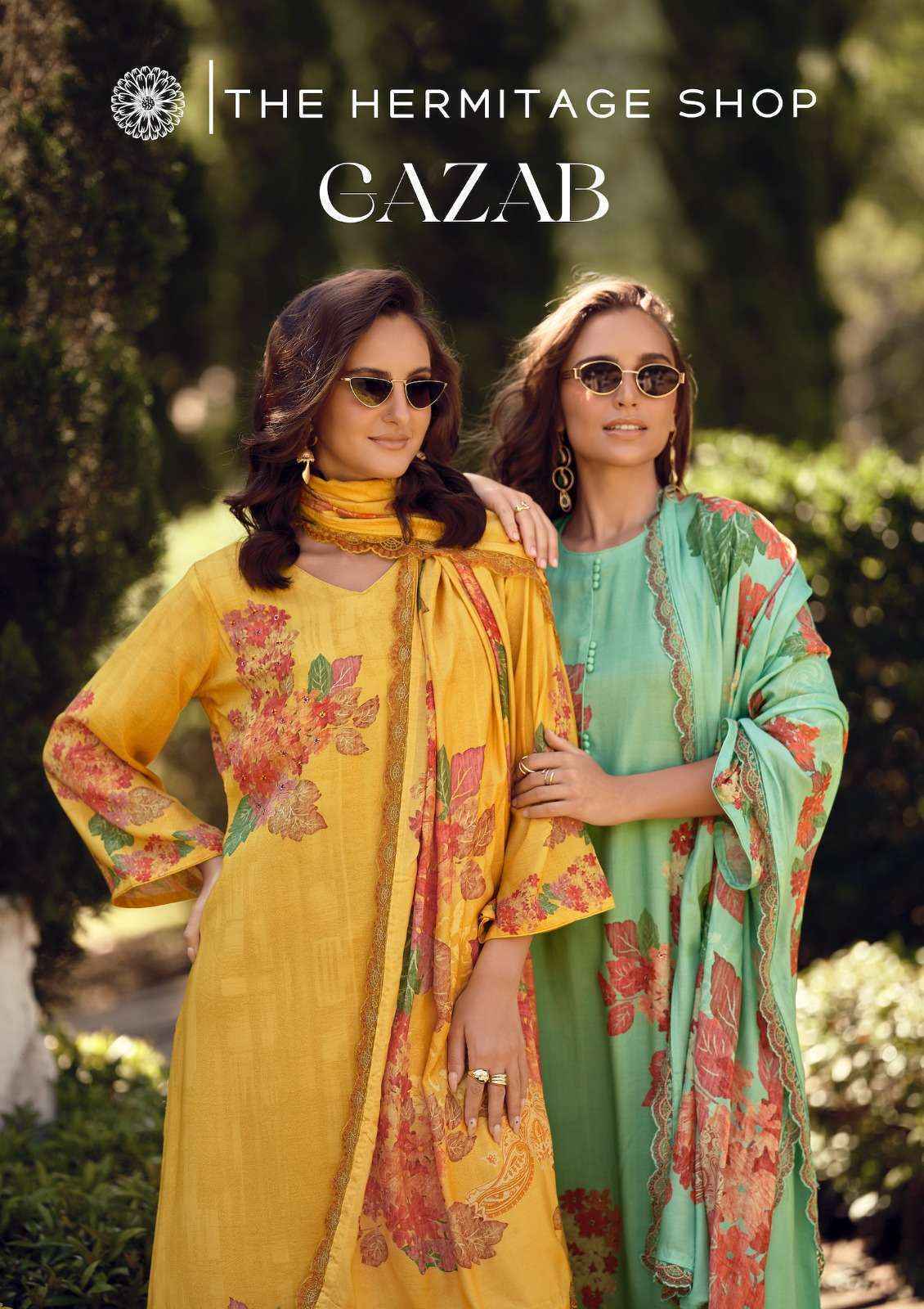 The Hermitage Shop Gazab Cotton Silk Pakistani Suit Surat Wholesaler