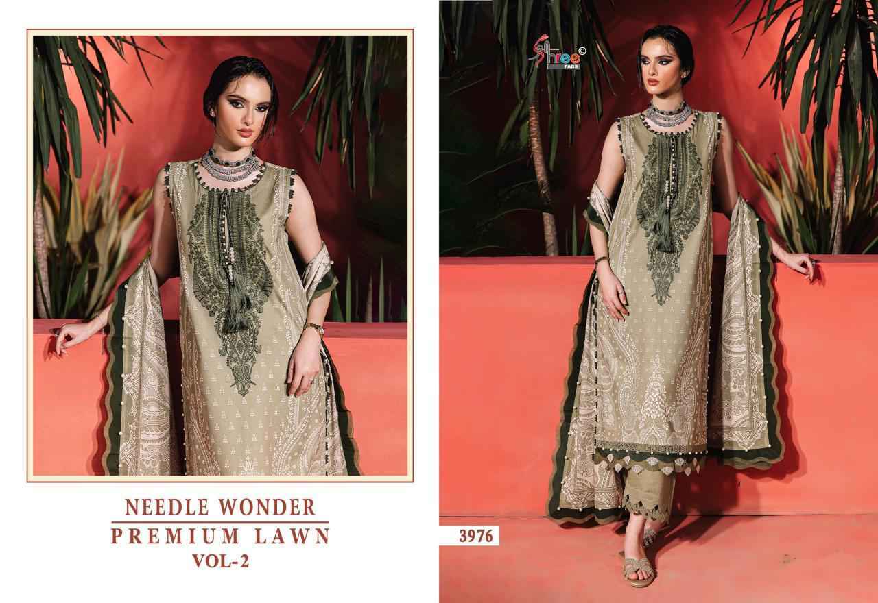 Shree Fabs Needle Wonder Premium Lawn Vol 2 Cotton suit Wholesale Surat