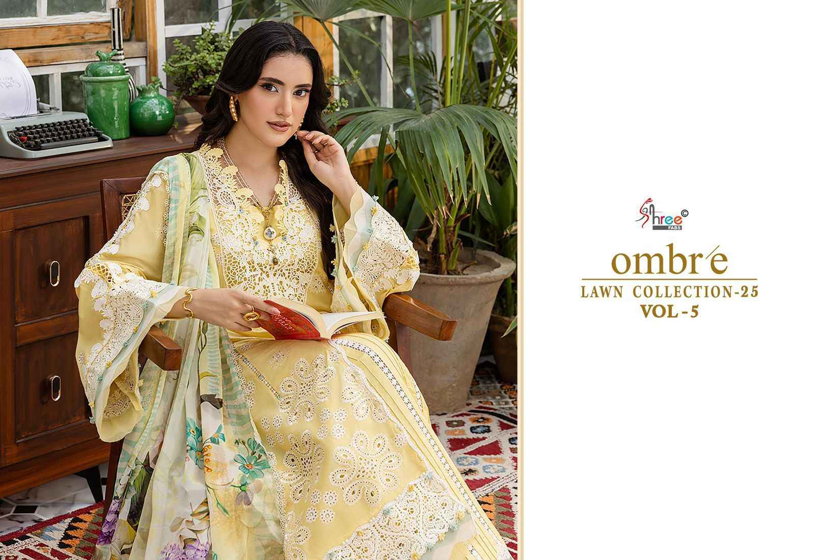 SHREE FABS OMBRE LAWN COLLECTION 2025 VOL 5 DRESS MATERIAL