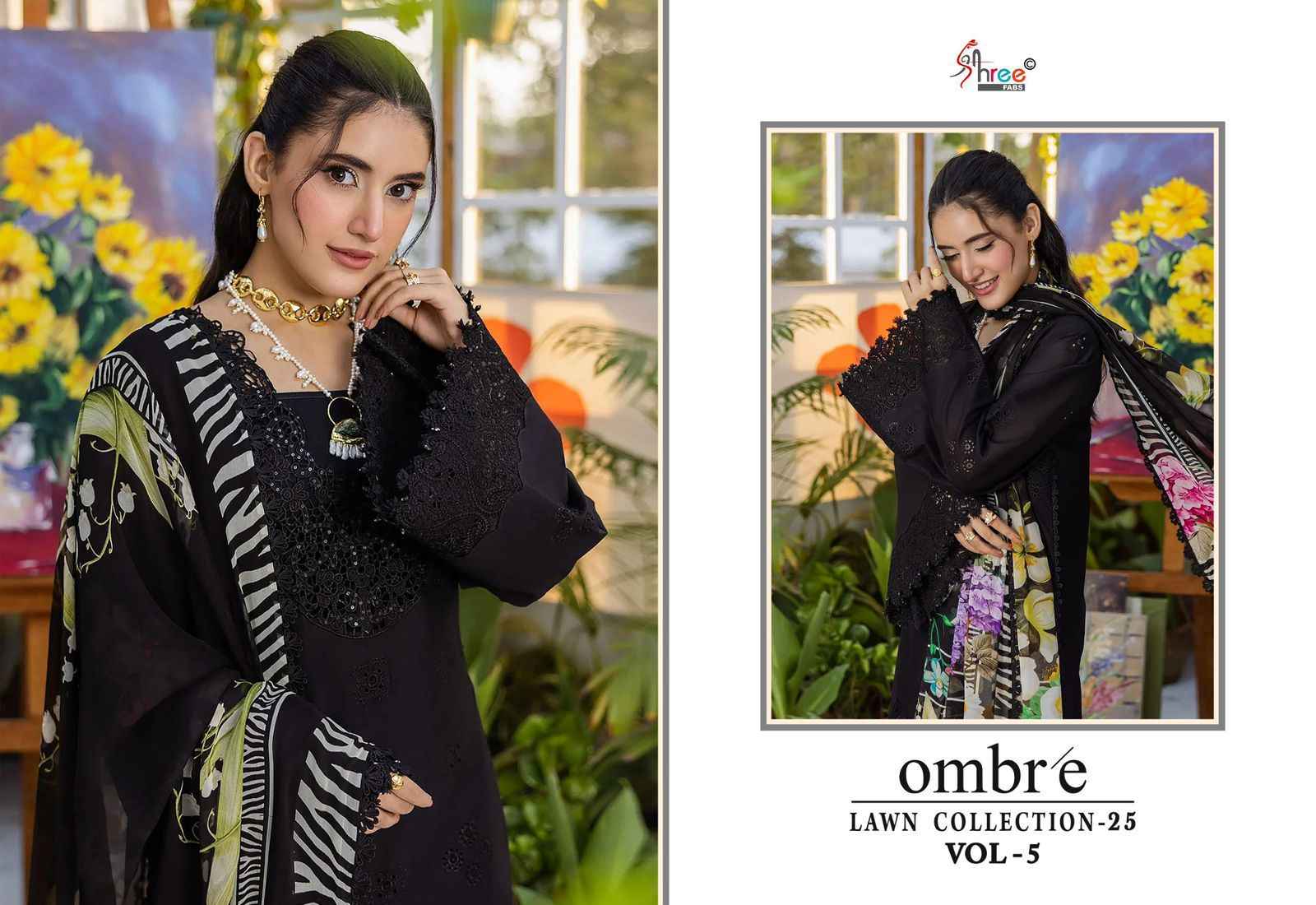 SHREE FABS OMBRE LAWN COLLECTION 2025 VOL 5 DRESS MATERIAL