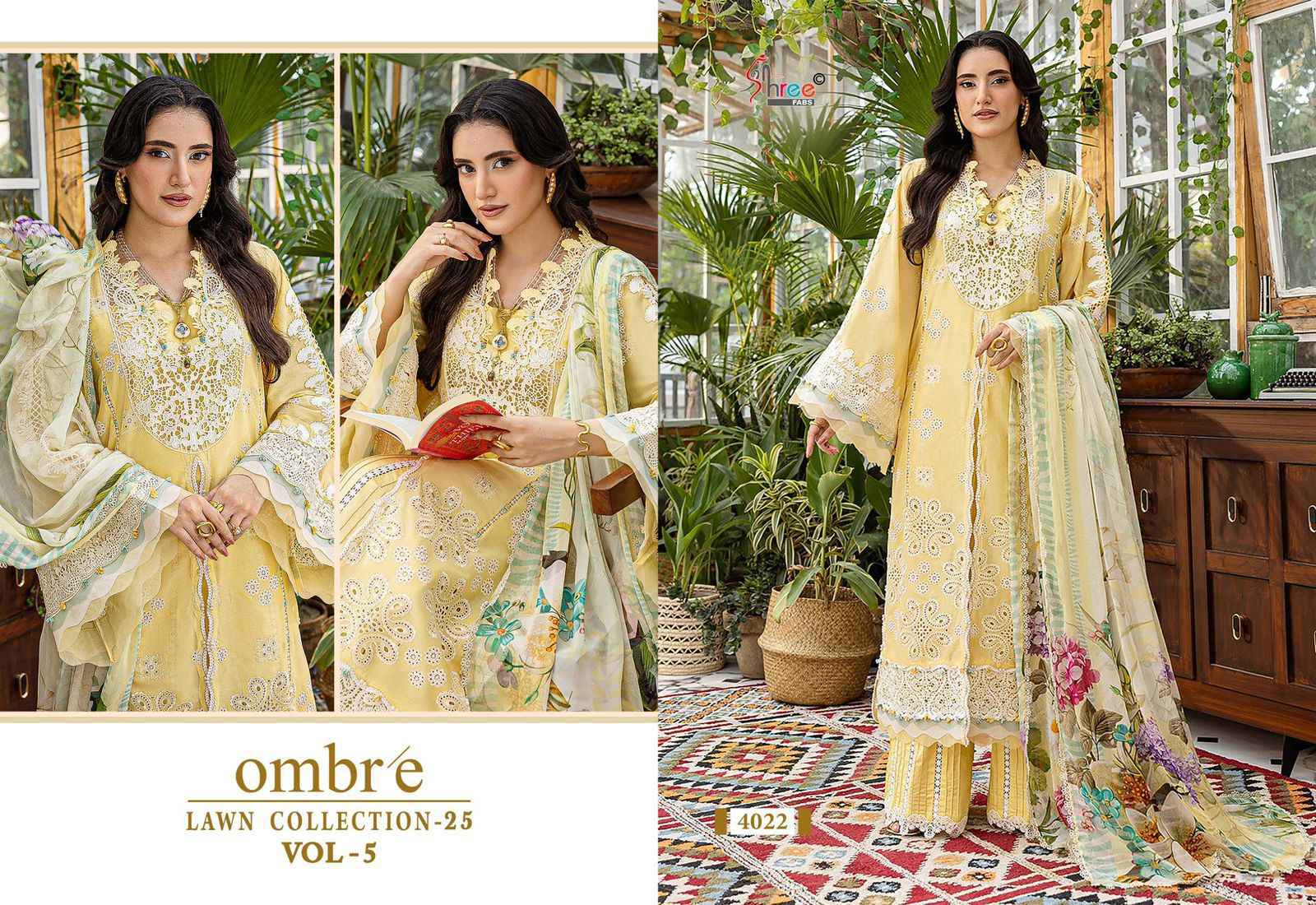 SHREE FABS OMBRE LAWN COLLECTION 2025 VOL 5 DRESS MATERIAL