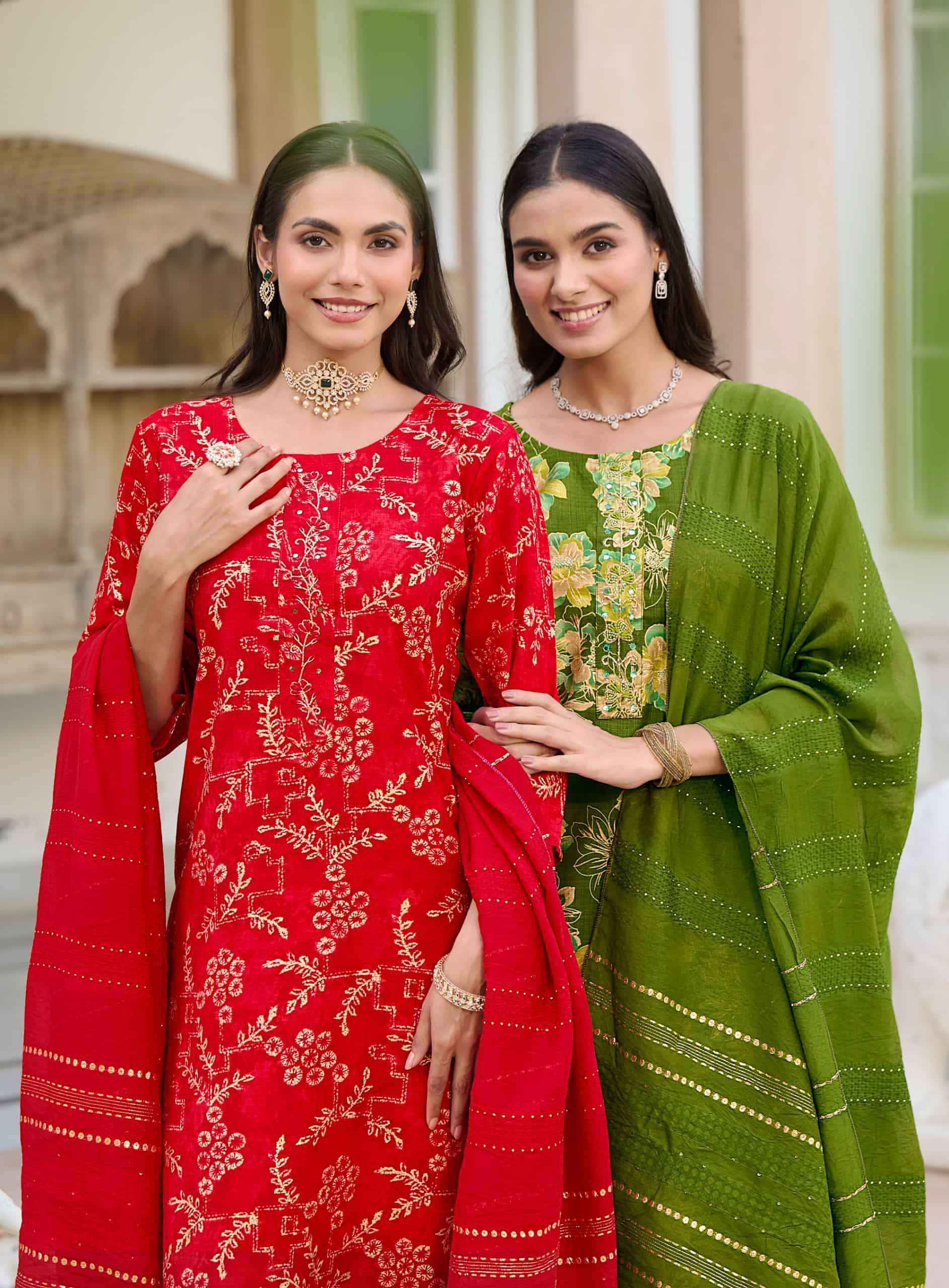 Radhika Lifestyle Alexa Vol 6 Fancy Kurti Bottom Dupatta Set Catalog ...