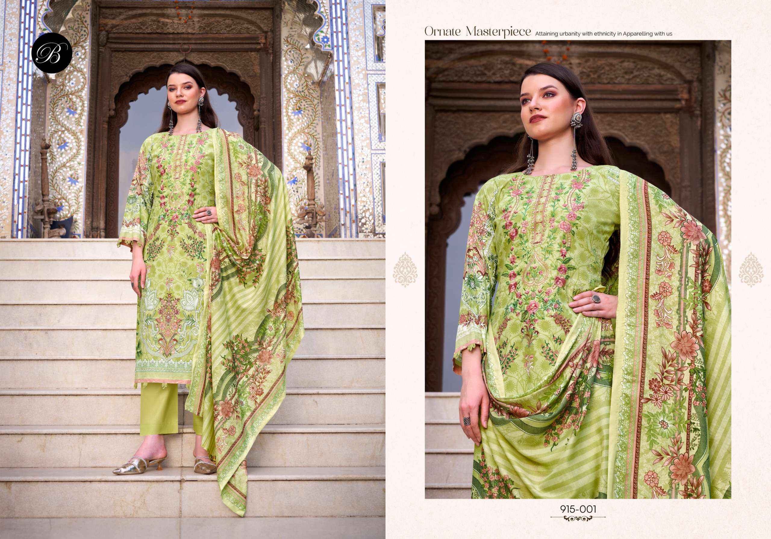 BELLIZA DESIGNER STUDIO NAIRA VOL 122 COTTON DIGITAL PRINT WITH WORK SUIT