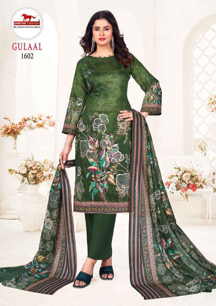 CHETAK FASHION GULAAL VOL 16 JAM COTTON PRINT WITH WORK SUIT