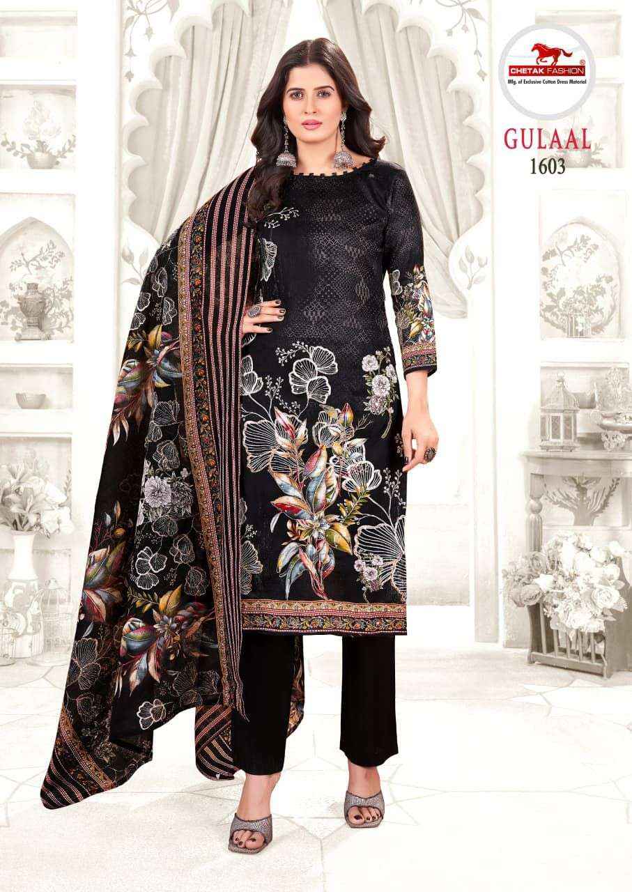 CHETAK FASHION GULAAL VOL 16 JAM COTTON PRINT WITH WORK SUIT
