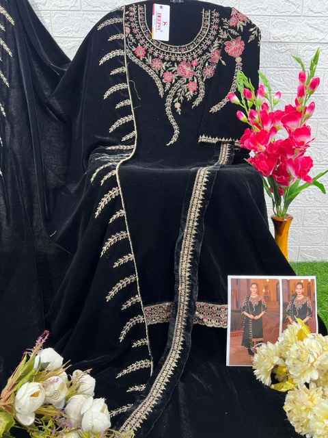 Deepsy Maria B Velvet 24 Velvet Dress Material 3 pcs Catalogue