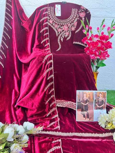Deepsy Maria B Velvet 24 Velvet Dress Material 3 pcs Catalogue