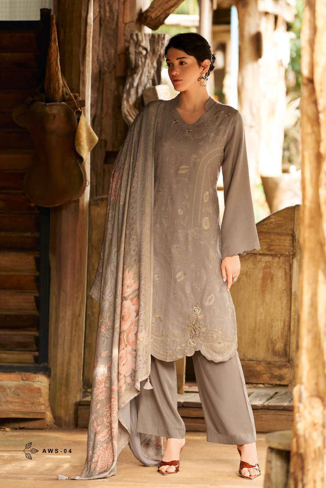 Varshaa A Winter Serenade Pashmina Dress Material 5 pcs Catalogue