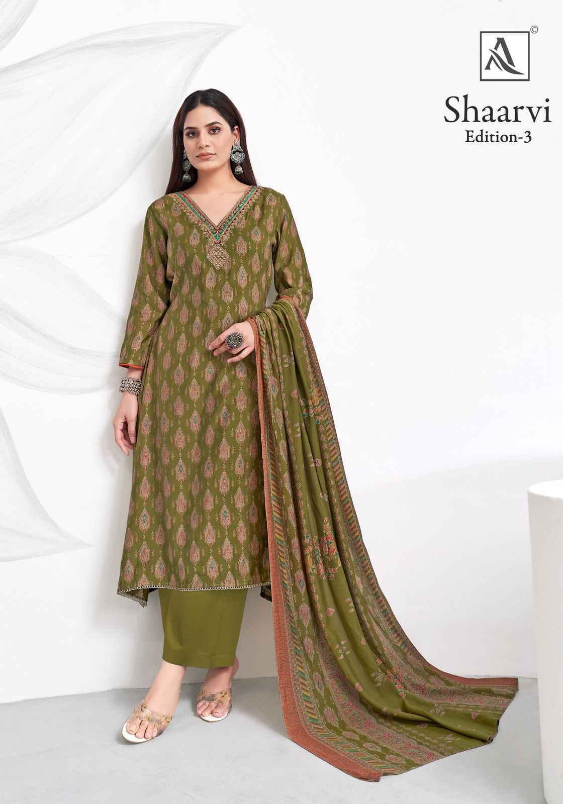 Alok Shaarvi Edition 3 Mudaal Handloom Dress Materials & Unstitched ...