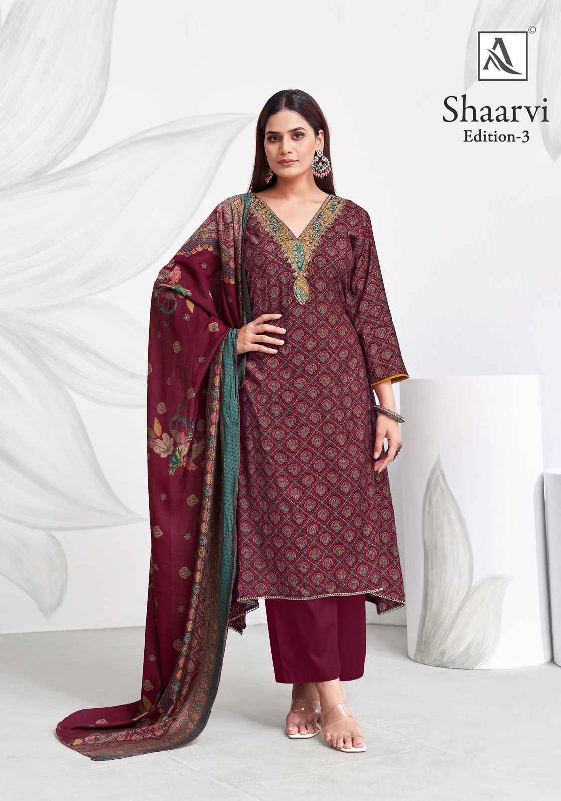 Alok Shaarvi Edition 3 Mudaal Handloom Dress Materials & Unstitched ...