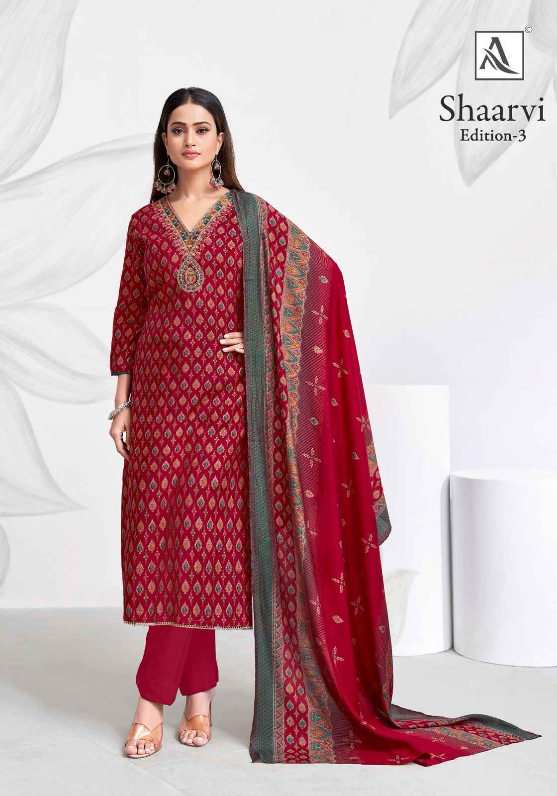 Alok Shaarvi Edition 3 Mudaal Handloom Dress Materials & Unstitched ...