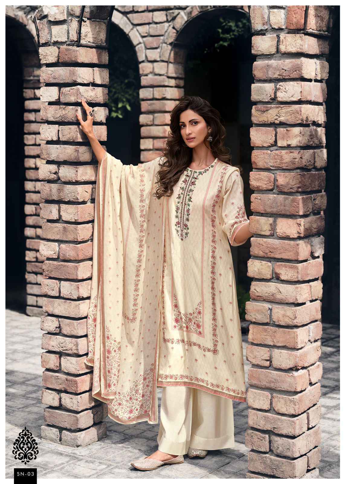 Varshaa Sansai Crepe Dress Material 5 pcs Catalogue