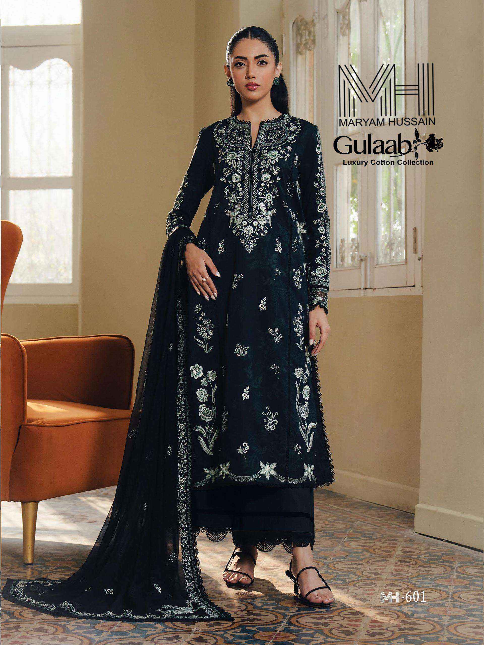 Maryam Hussain Gulaab Vol 6 Dress Material Wholesale Dealer Surat